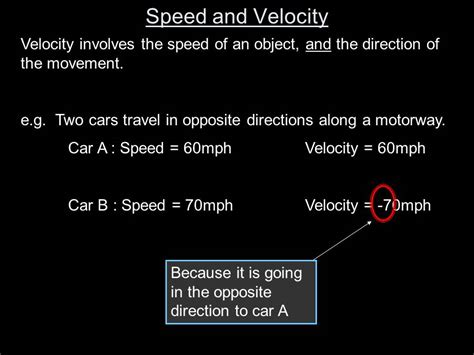 Gcse Physics Y11 Module 9 Lesson 1 Velocity