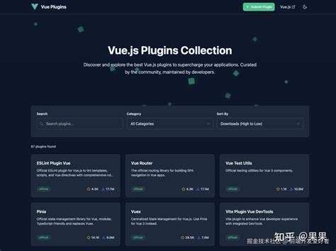 尤雨溪力荐 Vue Plugins CollectionVue 生态 最强插件 导航 知乎