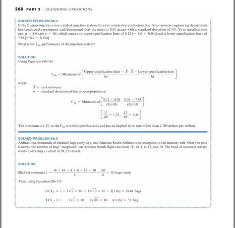 268 part 2 designing operations solved problem s6 4