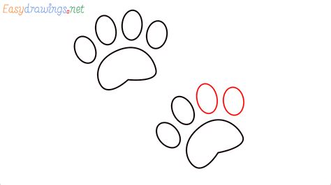 How To Draw Paw Prints Emoji Step By Step 6 Easy Phase