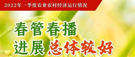 一季度农业农村经济运行情况，都在这些数据里疫情形势陈靖琨