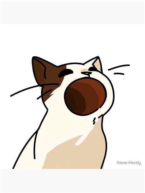 Pop Cat Sticker For Sale By Itsme Hendy Redbubble
