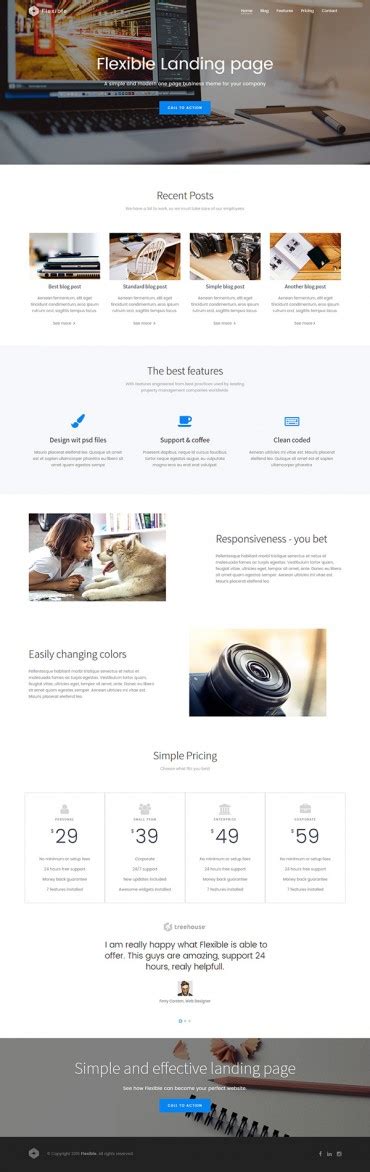 Free Flexible Bootstrap Theme Graphic Google Tasty Graphic Designs Collection