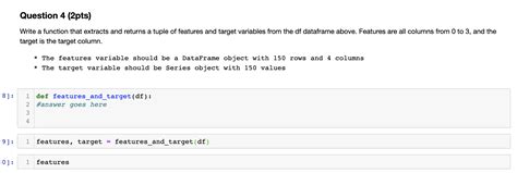 Solved Question 4 2pts Write A Function That Extracts And