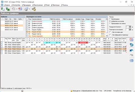 Основни предимства на модул Работни графици