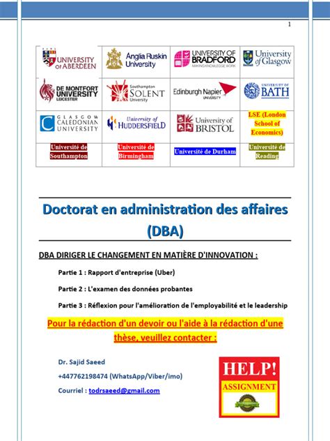 Affectation Uber Pdf