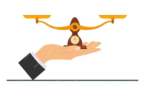 Premium Vector Hand Holding Scales To Weigh Objects