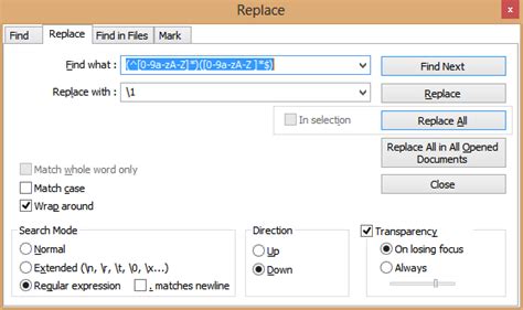 How To Keep Only The First Word In A Line Using Notepad Super User