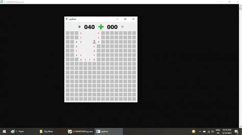 Python Program To Basic Dig Mine Using The Python Tkinter Kashipara