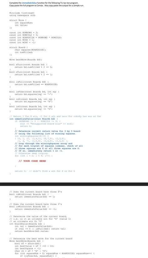 Solved Just Help Me Write The Code In C ﻿after Your Code
