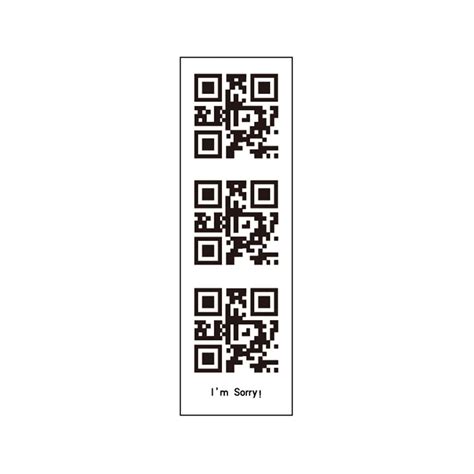 Qr Code Tattoo Sticker Scannable Code Surprise Confession Pt D2r1