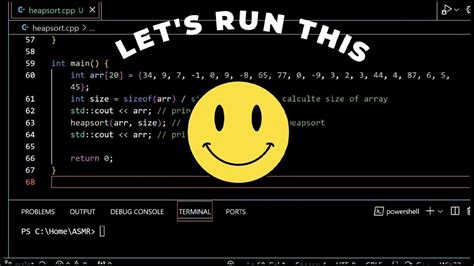 Asmr Coding Implementing Heap Sort Algorithm In Cpp Full