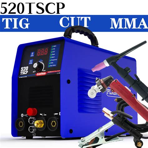 플라즈마곤 4 인 1 플라즈마 커터 용접기 520tscp Dc 인버터 스폿 용접기 Tig Mma Igbt 펄스 Cnc