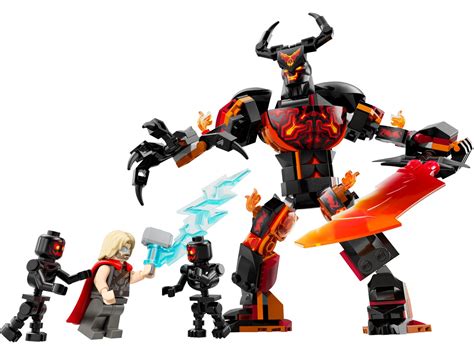 thor vs surtur construction figure 76289 marvel buy online at the official lego® shop us