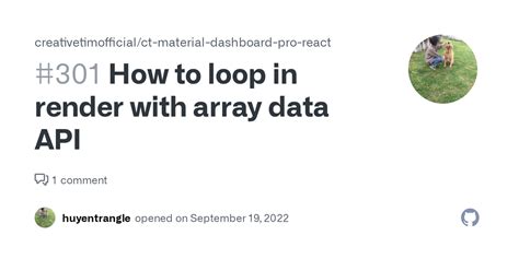 How To Loop In Render With Array Data Api · Issue 301 · Creativetimofficialct Material
