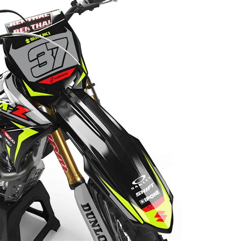 Wicked Mx Graphics Kit Fits Suzuki Rm Rmz Drz Rm 65 80 85 100 110 125
