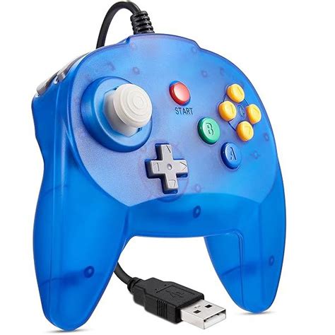 N64 Mini Usb Controller Retro Wired Game Pad For Windows Pc Mac Linux