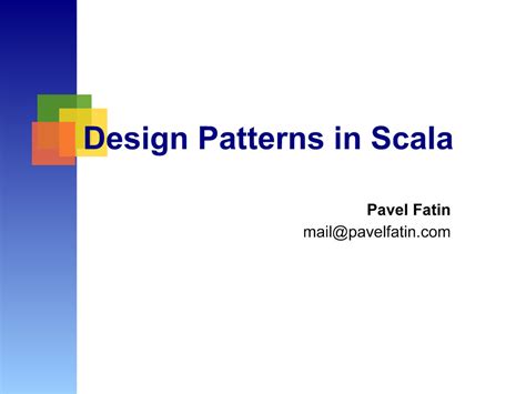 Design Patterns In Scala Speaker Deck