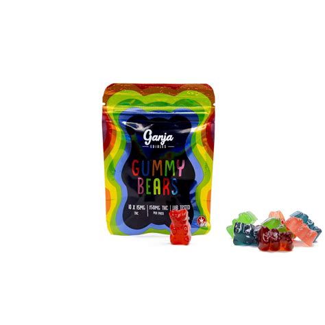 Buy Ganja Edibles Gummy Bears 150mg Best Deals In Canada Xpressgrass
