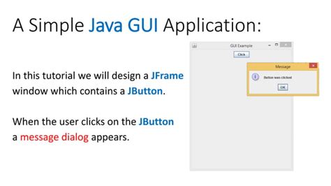 a simple java gui application pptx