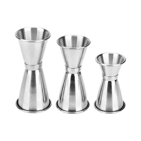 Set Of 3 Stainless Steel Double Jiggers Bar Jigger Set The Warehouse