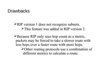 Routing Information Protocol RIP PPT