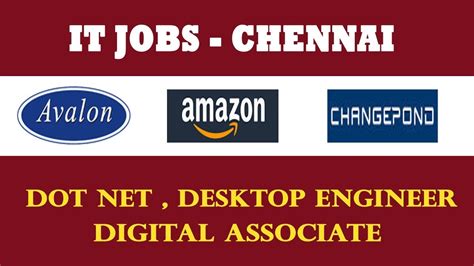 It Jobs Chennai Freshers Youtube