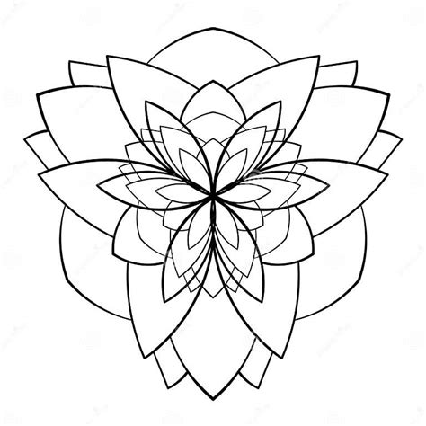 Floral Decorative Elements Elegant Doodle Pattern Stock Vector