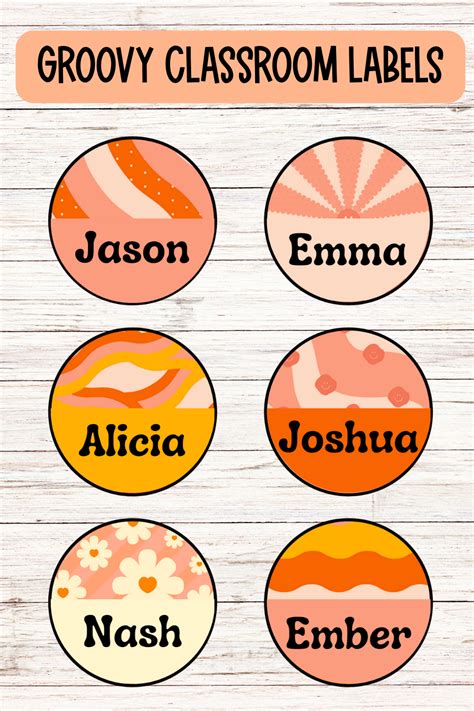 Editable Groovy Classroom Labels Artofit
