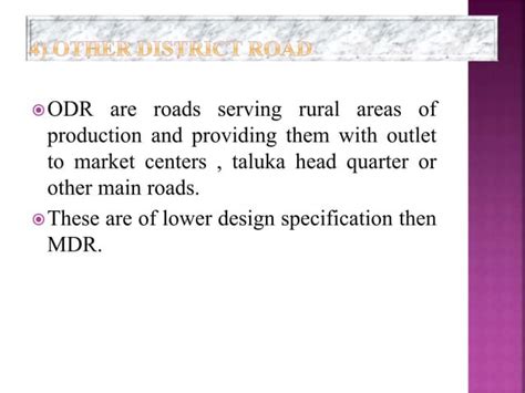 Classification Of Roads Pptx
