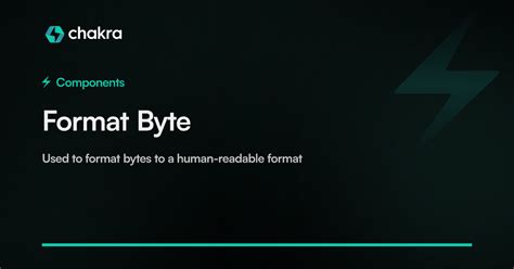 Format Byte Chakra Ui