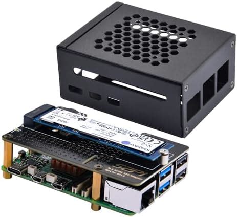 Amazon Com GeeekPi Metal Case With N04 PCIe M 2 Key M NVMe SSD PCIe Peripheral Board For