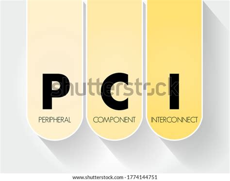 Pci Peripheral Component Interconnect Acronym Technology Stock Vector Royalty Free