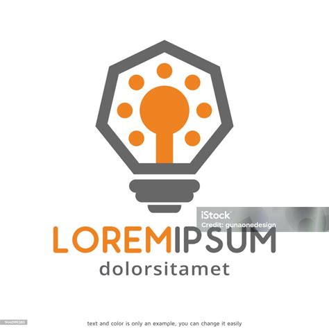 라이트 전구 템플릿 디자인 벡터 상징 디자인 개념 크리에이 티브 기호 아이콘 개념에 대한 스톡 벡터 아트 및 기타 이미지
