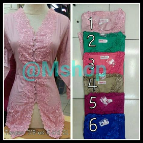 Jual Kebaya Encim Kutubaru Bodir Modern Kartini Panjang M43 Shopee