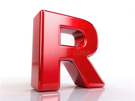 Stunning 3d Shiny Red Letter R Clipart A Bold Modern Design Element