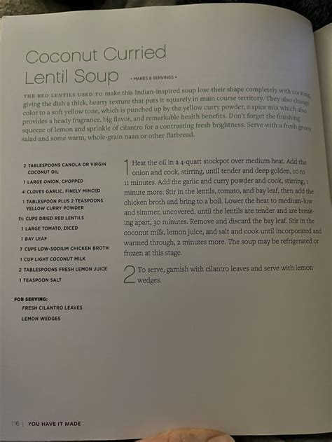 Coconut Curried Lentil Soup Recipe