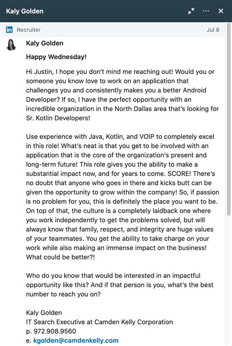 Recruiter Job Posting July 2020