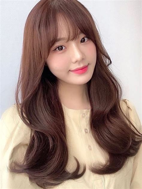 See Through Bangs Wispy Bangs For Long Wave Hair Asian Hair Bangs Korean Bangs Hairstyle