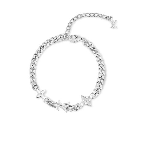 Monogram Row Bracelet Luxury S00 Silver Louis Vuitton