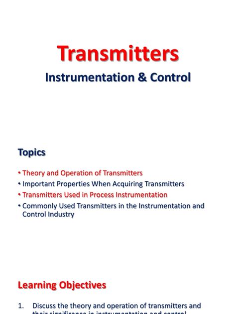 Transmitters Instrumentation And Control Pdf Instrumentation Sensor