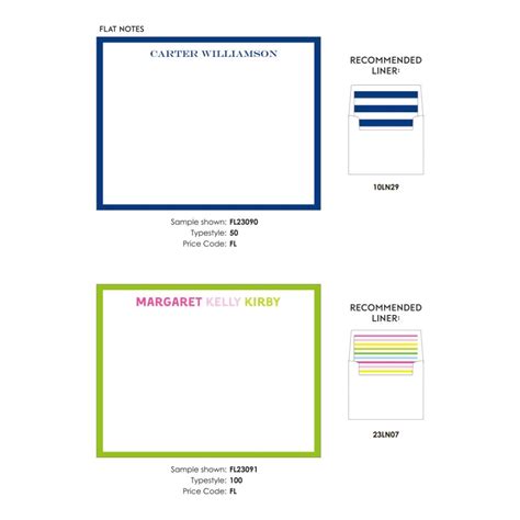Border Flat Cards Donovan Designs