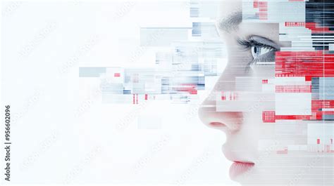 Cyborg Bionic Girl Machine Learning Neural Netowk And Artificial Intelligence Future