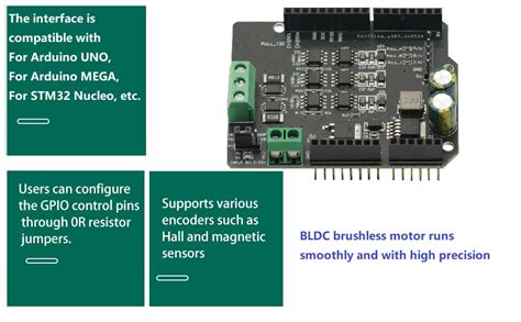 1pcs Simplefoc Shield Simplefoc Bldc Motor Controller For Foc Bldc Motor Controller Board For