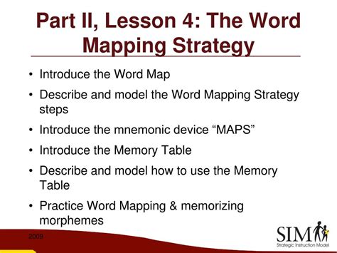 Ppt The Word Mapping Strategy Powerpoint Presentation Free Download