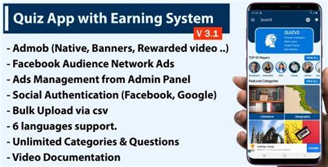 Quiz App With Earning System Admin Panel Codemarket