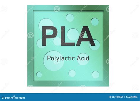 Polylactic Acid Molecular Structure 3d Model Molecule Thermoplastic
