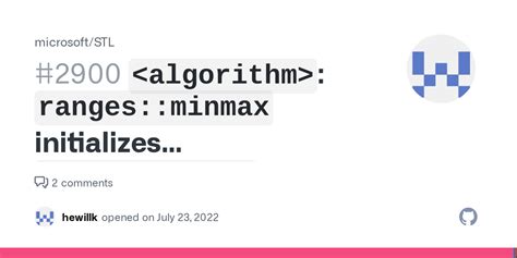 Rangesminmax` Initializes `minmaxresult` With The Moved Value