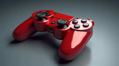 Control Game 3d Render Of A Red Gaming Controller Backgrounds 