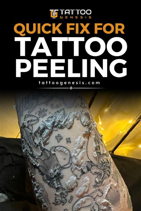 Is Your Tattoo Peeling Heres What You Need To Do Immediately